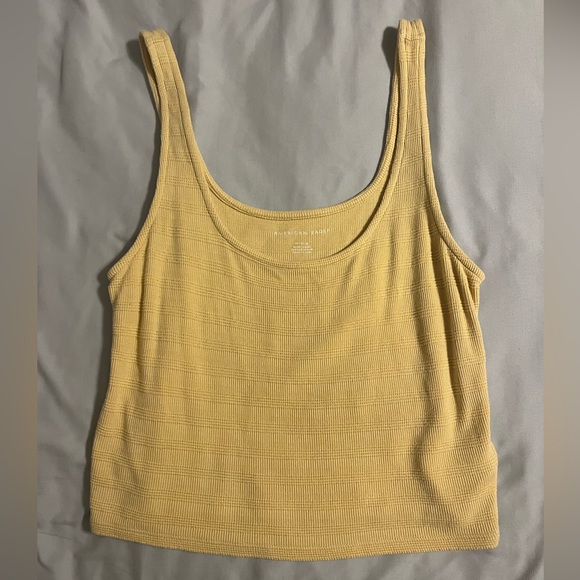 American Eagle Outfitters | Tops | Yellow Ribbed Tank Top | Poshmark